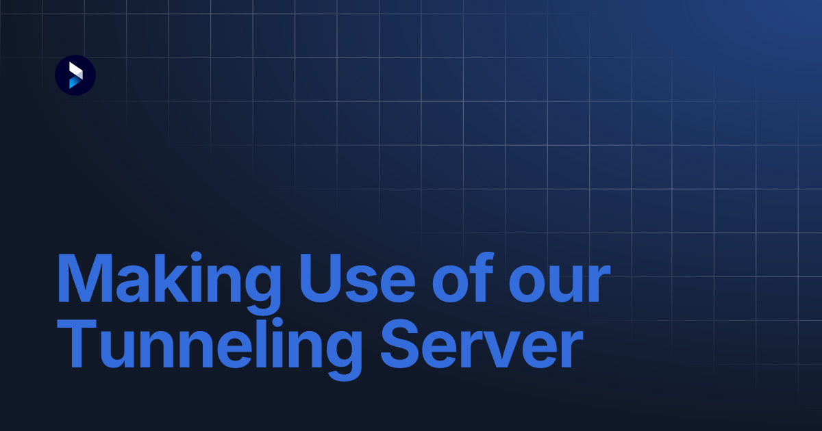 Making Use of our Tunneling Server | NewBlue Developer Site